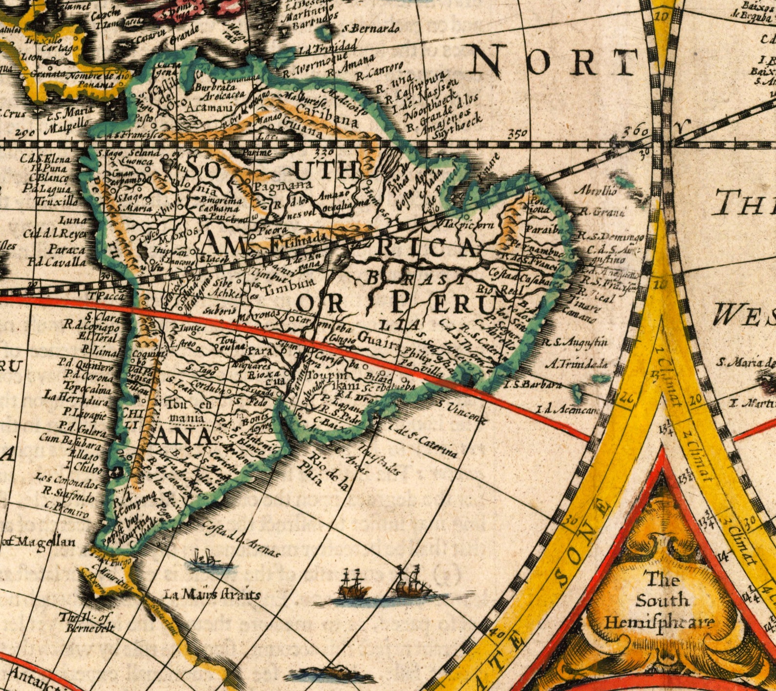 Rare Old World Atlas Map from 1651 by John Speed Colour | Etsy