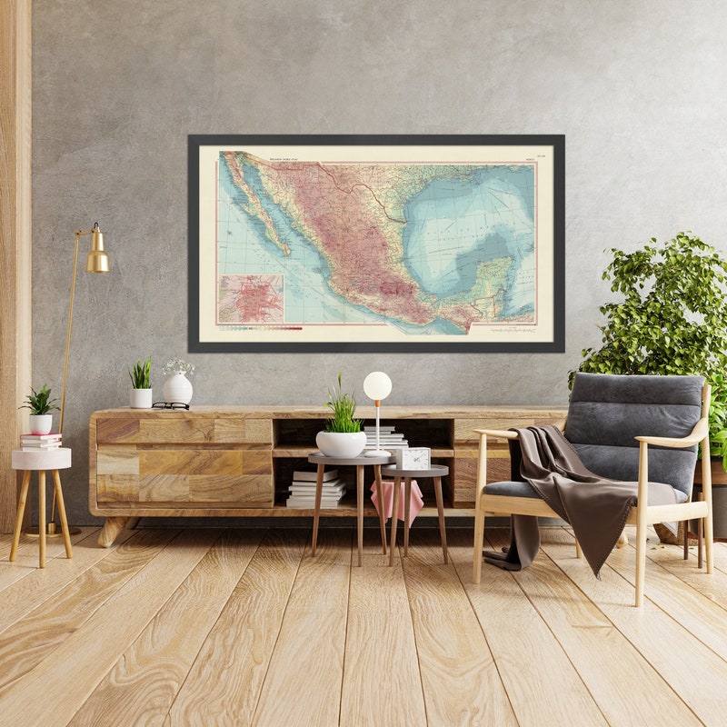 Baja Mexico Map Poster - Etsy UK