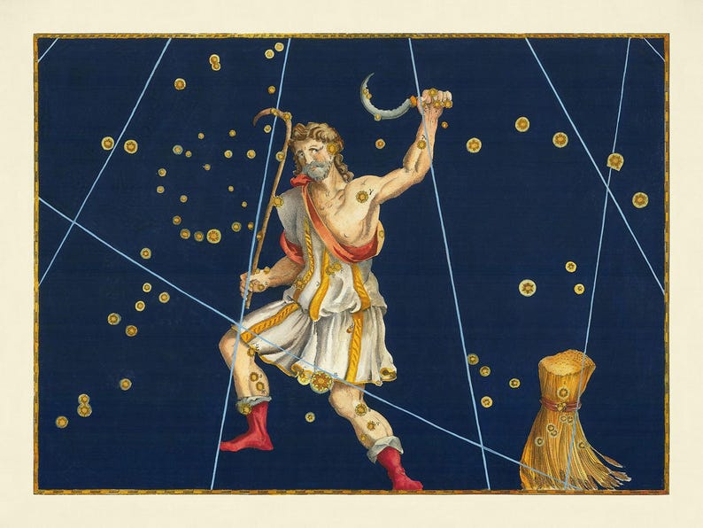 Old Star Map of Bootes by Johann Bayer, 1603 - Celestial Constellation ...