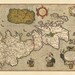 Old Map of British Isles by Ortelius, 1595 - England, Ireland, Wales ...