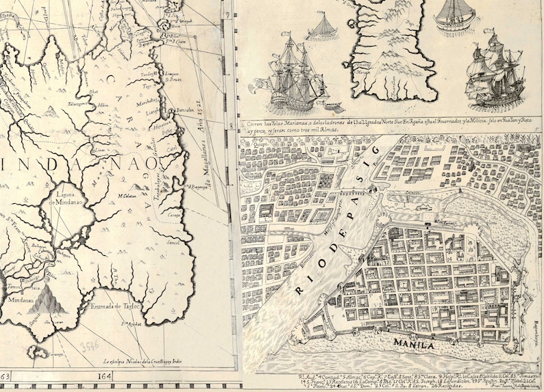 Old Map of the Philippines in 1734 by Pedro Murillo Velarde - Luzon ...