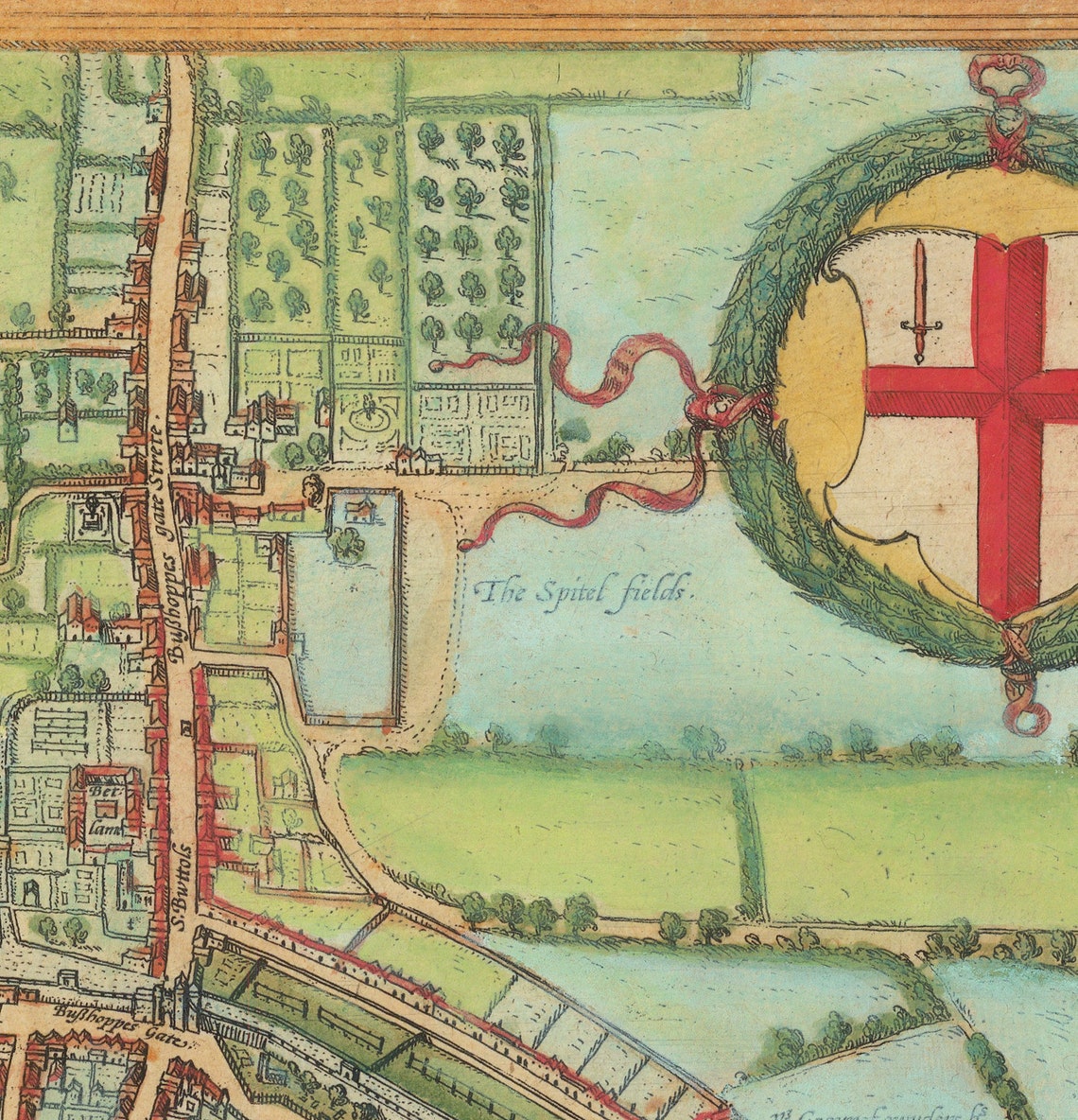 The Oldest Map of London 1559 City of London Westminster - Etsy UK