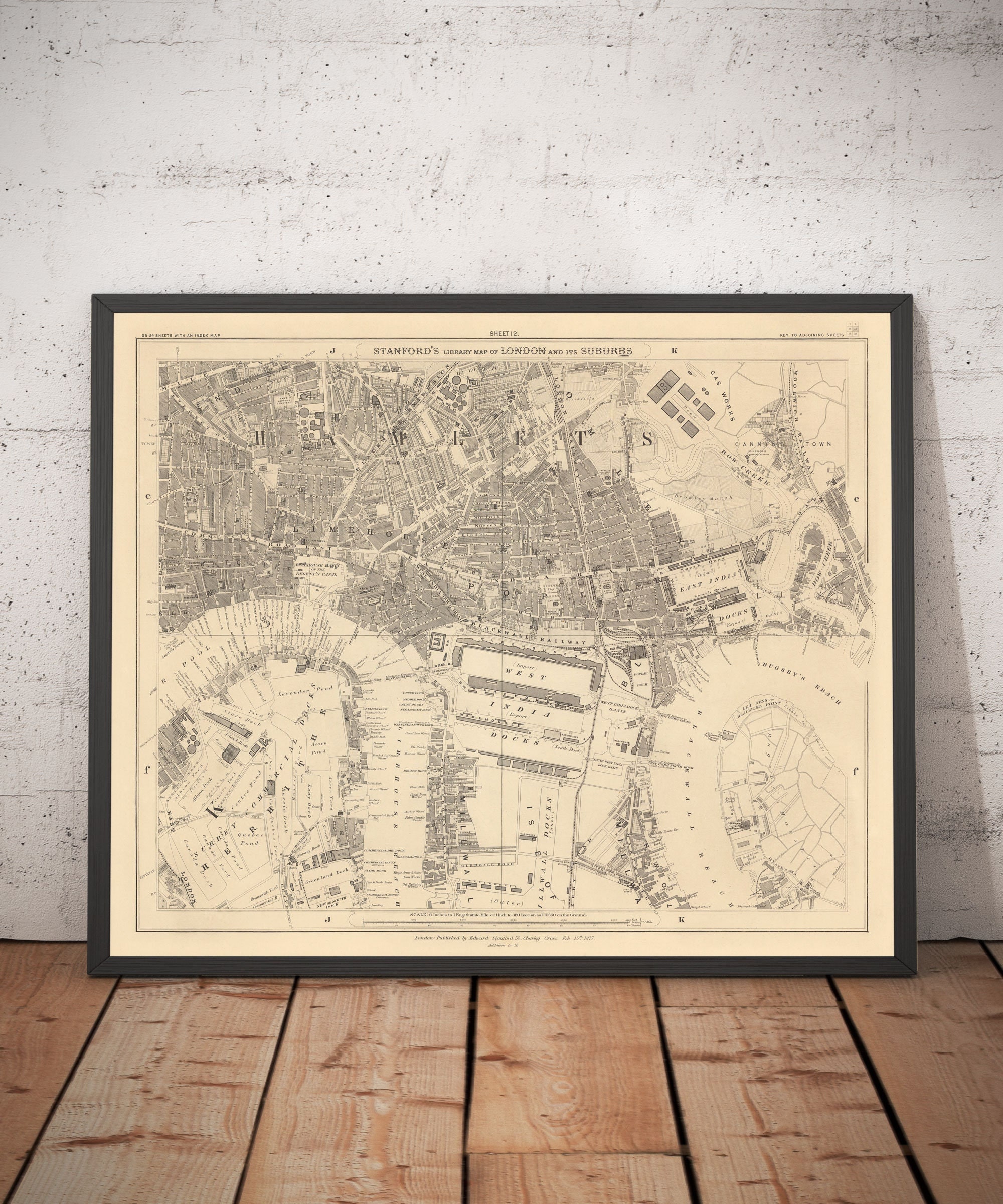 Old Map of East London 1862 Isle of Dogs Tower Hamlets - Etsy UK