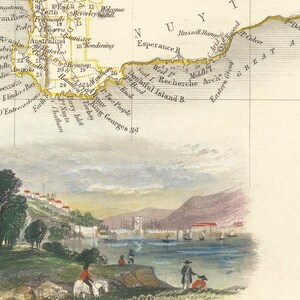 Old Map of Australia and Tasmania, 1851, by Tallis & Rapkin - Sydney ...