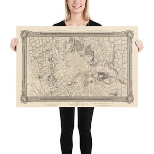 Old Map of North East London in 1746 by John Rocque - Wanstead ...