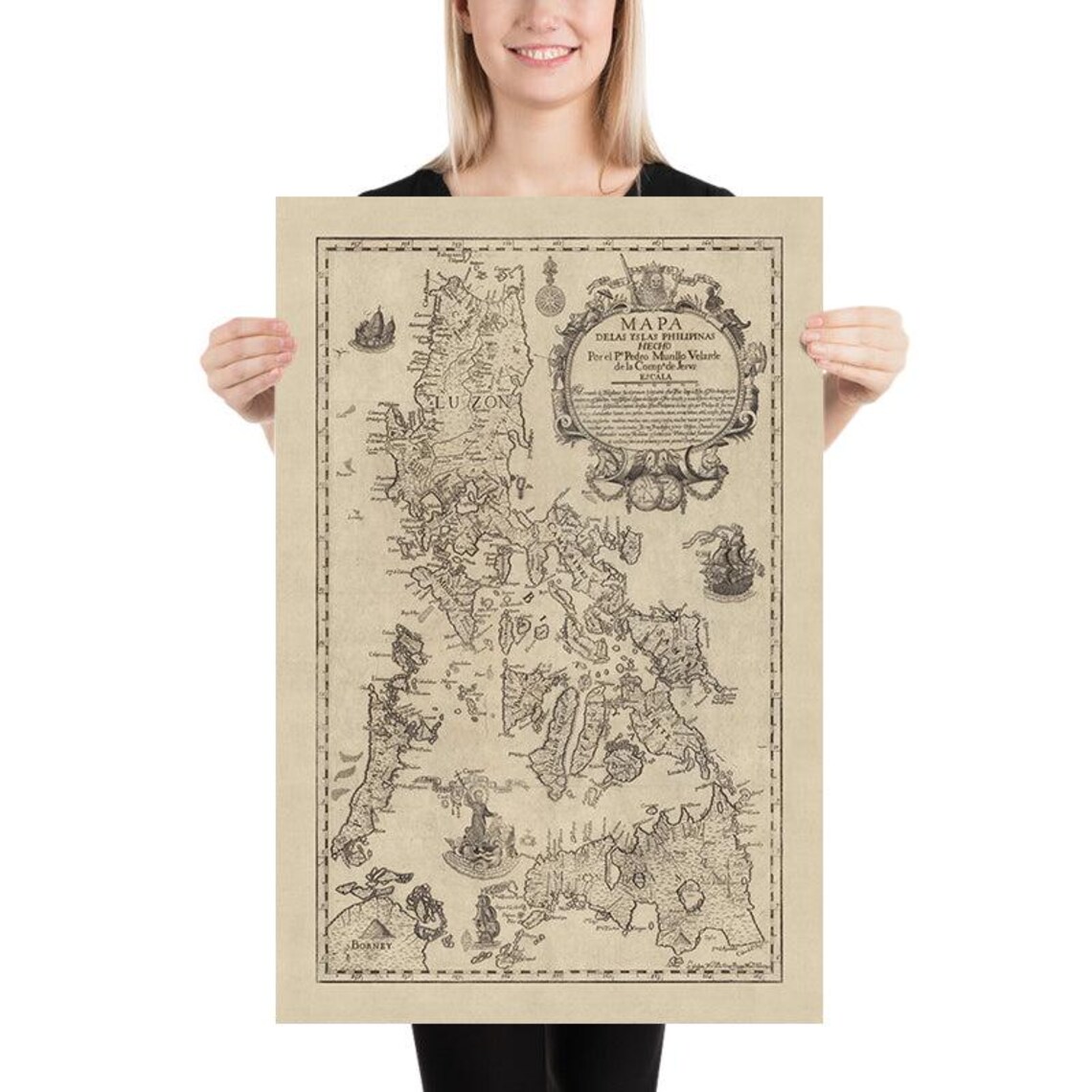 Old Map of the Philippines, 1744: Reduced Version of 1734 Murillo ...