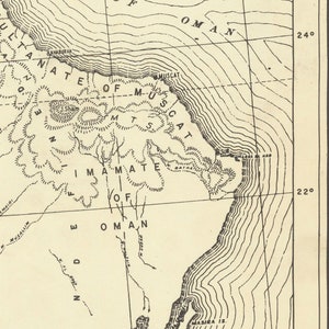 Old Aramco Map, 1953 - First Arabian American Oil Company Map - Saudi ...