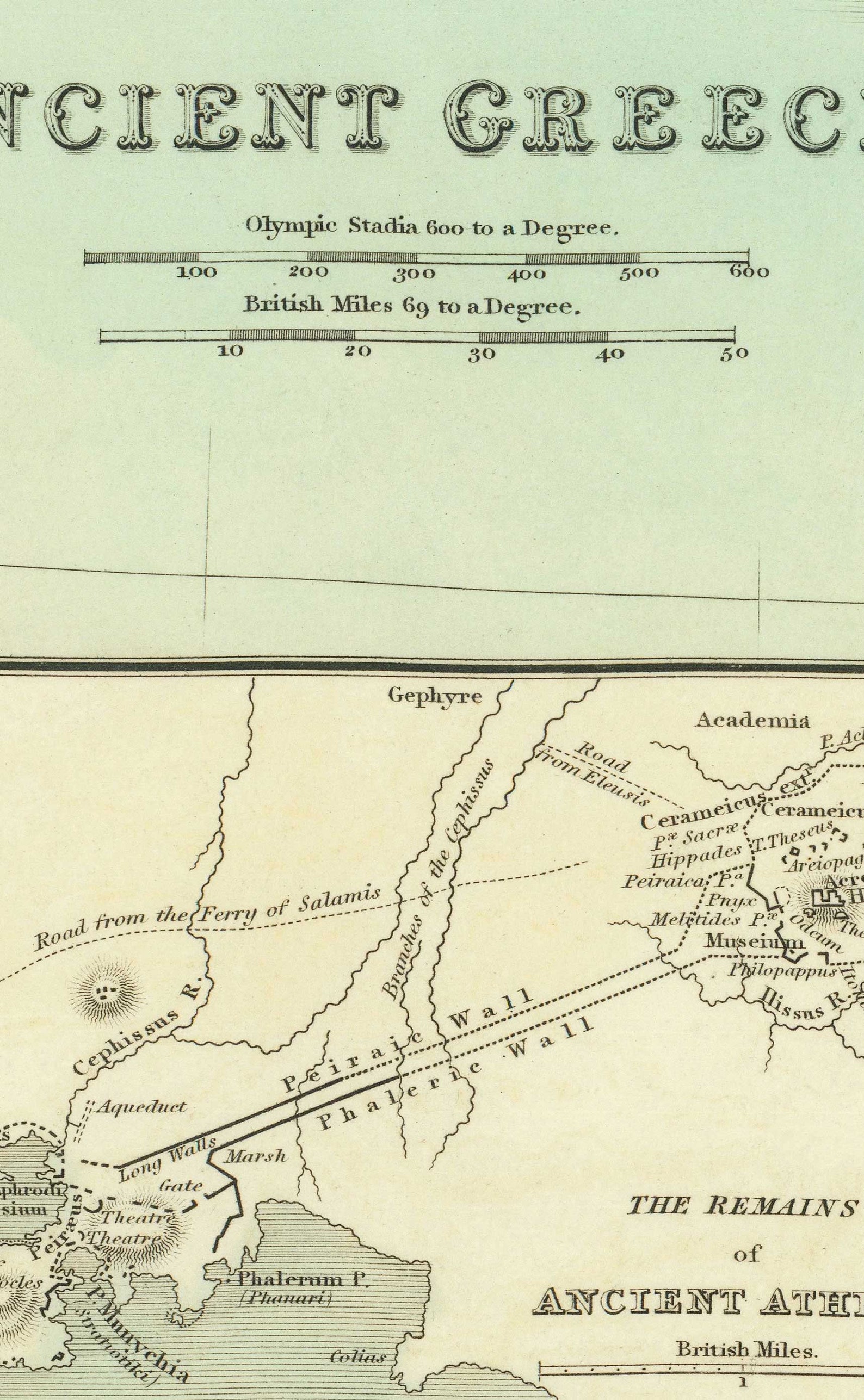 Old Map of Ancient Greece, 1834, Chart by Teesdale - Crete, Macedonia ...
