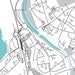 Modern Town Map of Irvine, Scotland: Town Centre, River Irvine ...