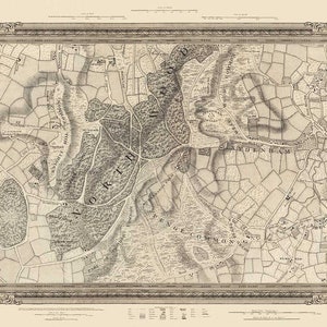 Old Map of South East London in 1746 by John Rocque - Streatham ...