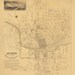 Rare Old Map of Austin, Texas in 1891 - Very Early City Plan, State ...