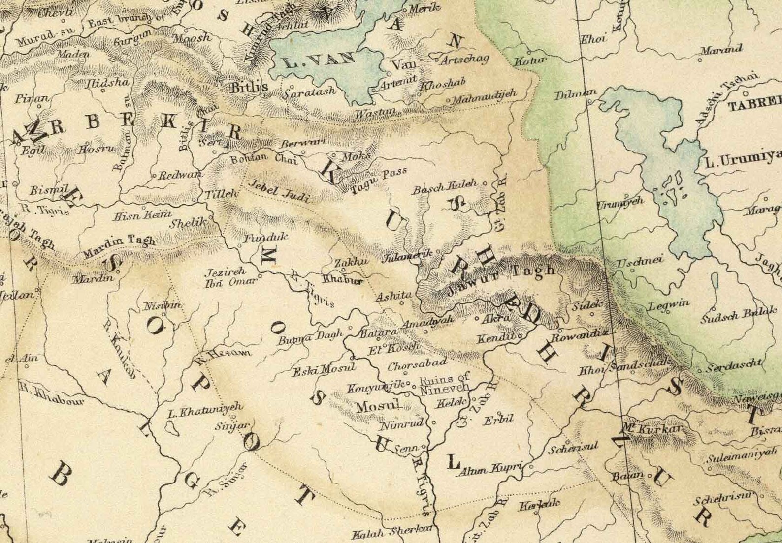 Old Map of the Turkish / Ottoman Empire 1872 by Fullarton - Etsy