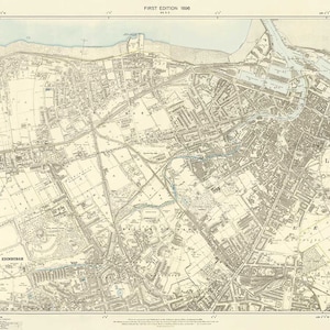 Personalised Old Map (UK) - 1800s and 1900s Ordnance Survey Custom ...