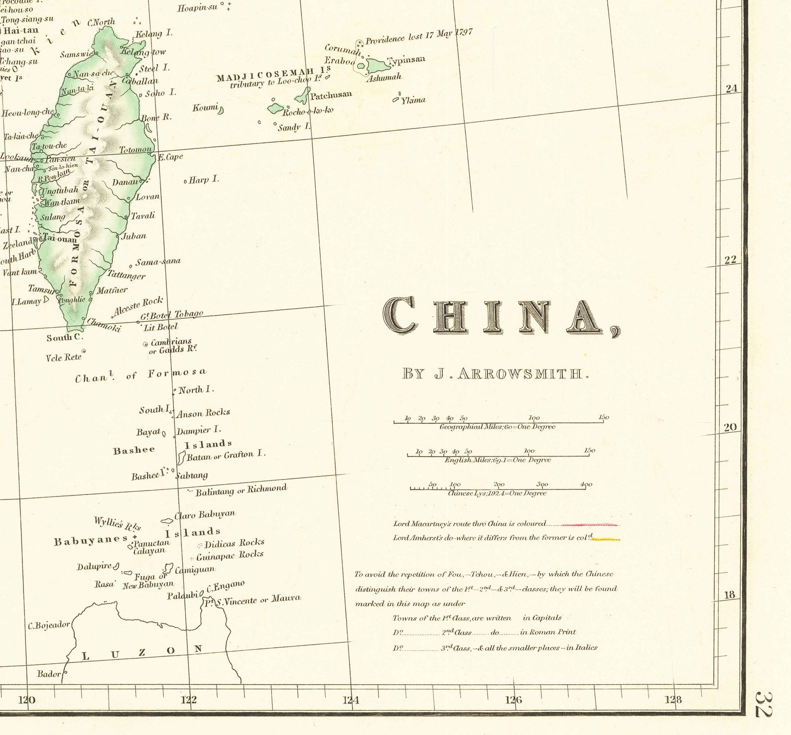 Old Map of China, 1840 by Arrowsmith - Korea, Canton, Peking, Sino ...