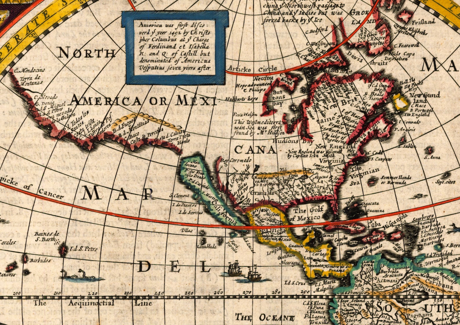 Rare Old World Atlas Map From 1651 by John Speed - Colour Vintage Wall ...