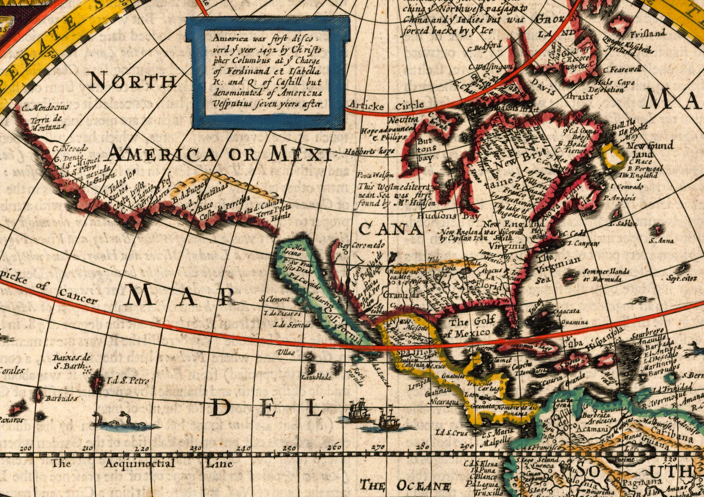 Rare Old World Atlas Map From 1651 by John Speed - Colour Vintage Wall ...