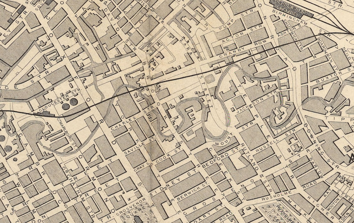 Old Map of Manchester and Environs by John Rapkin 1851 Town - Etsy UK