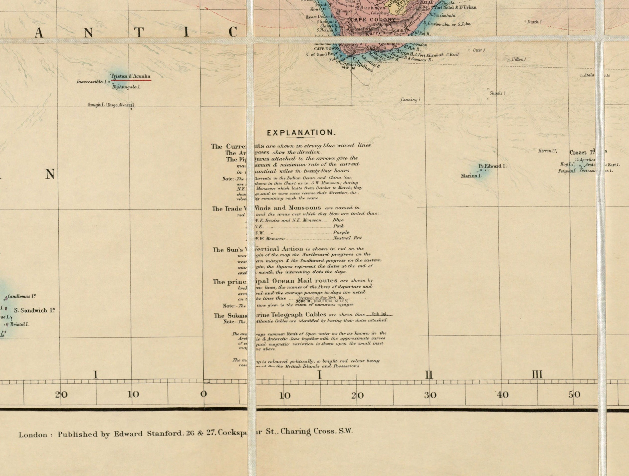 Old World Map by Stanford, 1866 - Masterpiece Vintage Atlas - Framed or ...