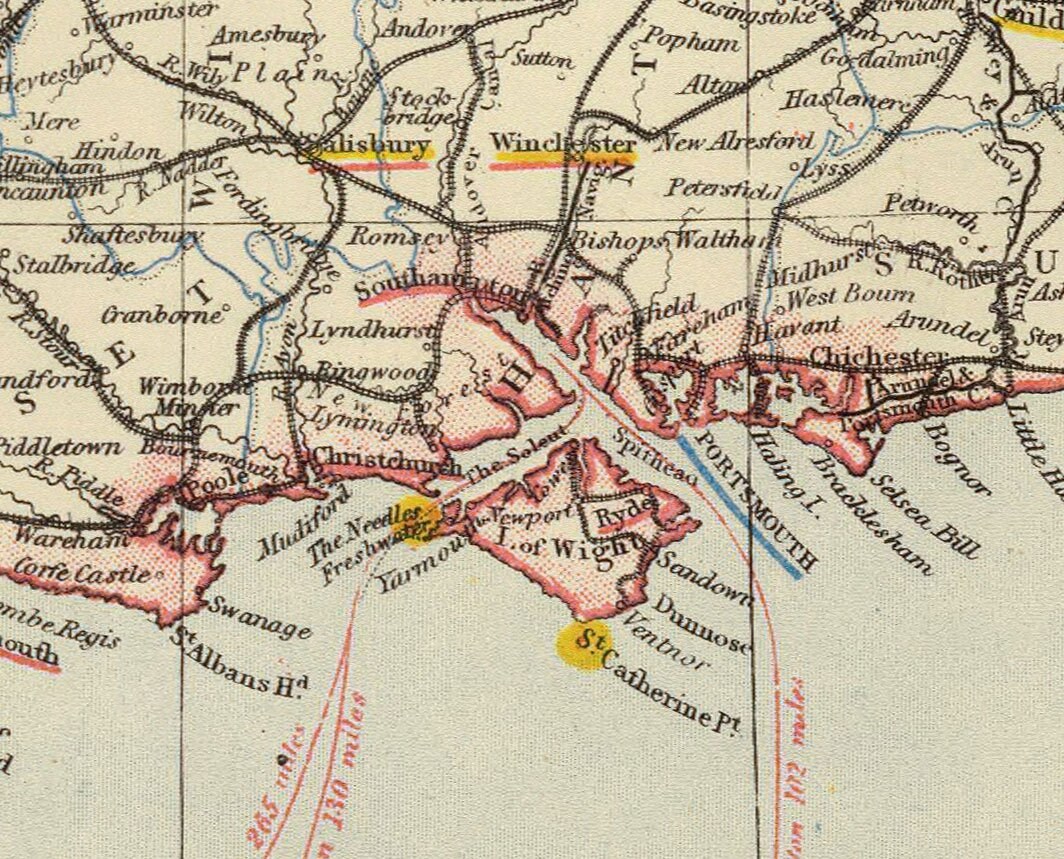 Old Rail Map of England and Wales 1883: Letts's Railway & - Etsy UK
