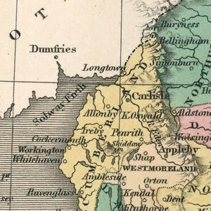 Old Map of Counties in England & Wales, 1827 - Historic County Map ...
