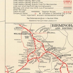 Old Map of Great Western Railway, 1950 - Pre-beeching Cuts GWR - Main ...