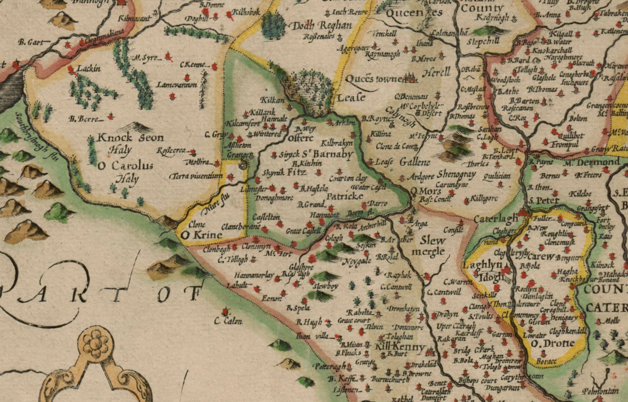 Old Map of Leinster Ireland Eire in 1611 by John Speed | Etsy