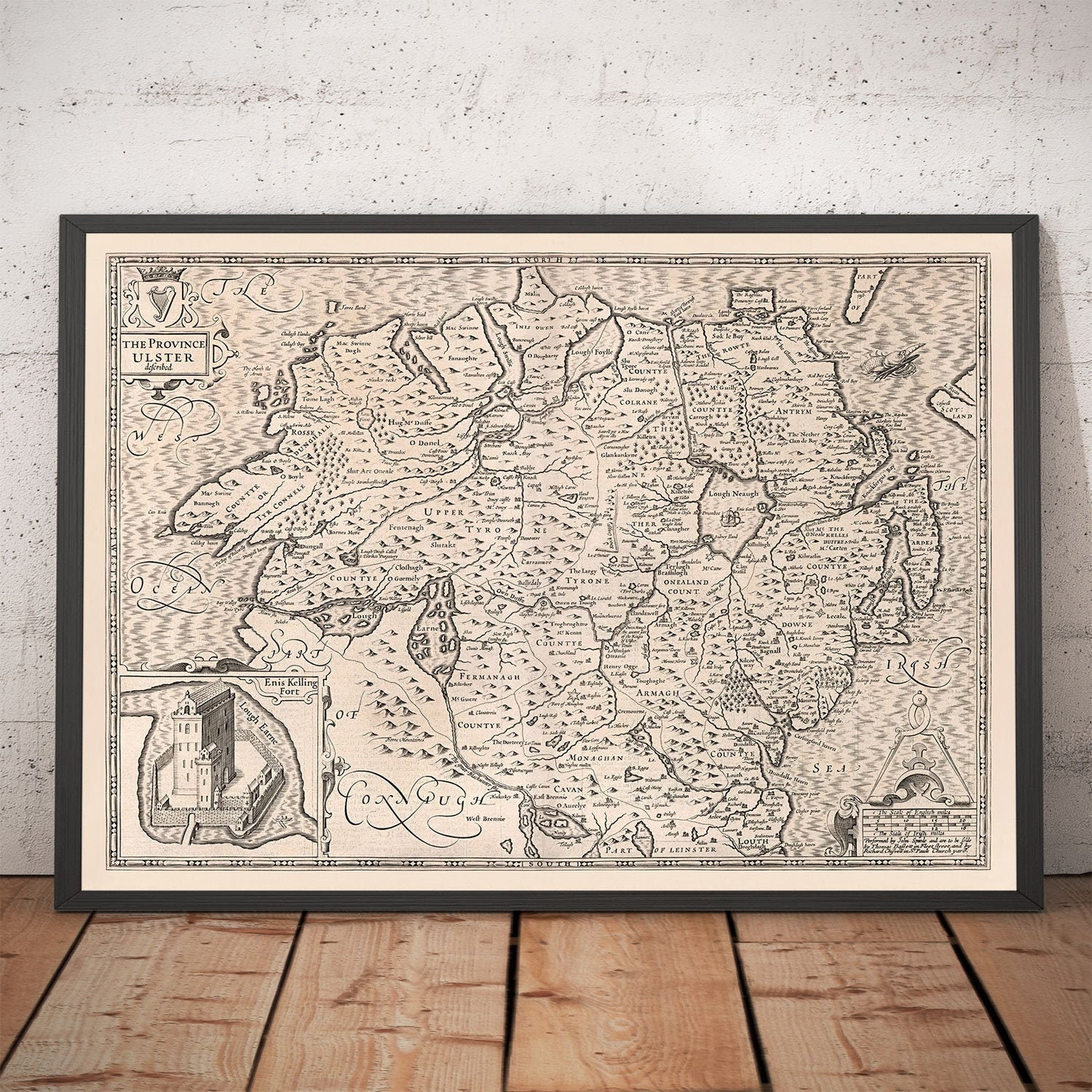 Old Map of Ulster Northern Ireland in 1611 by Speed | Etsy