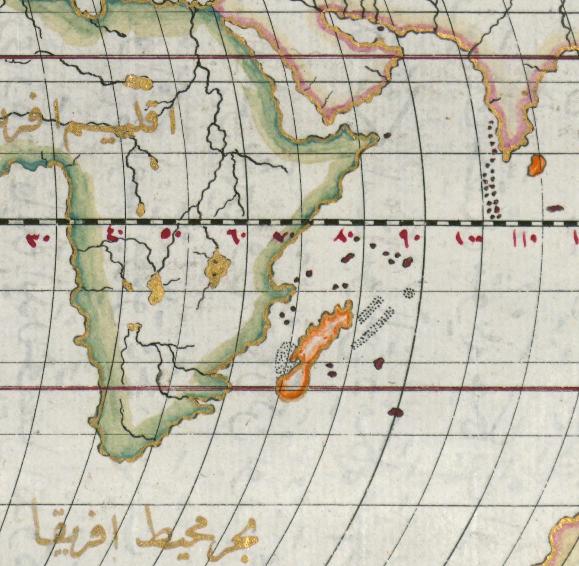 Old Arabic World Map in 1525 by Piri Reis - North America, South ...