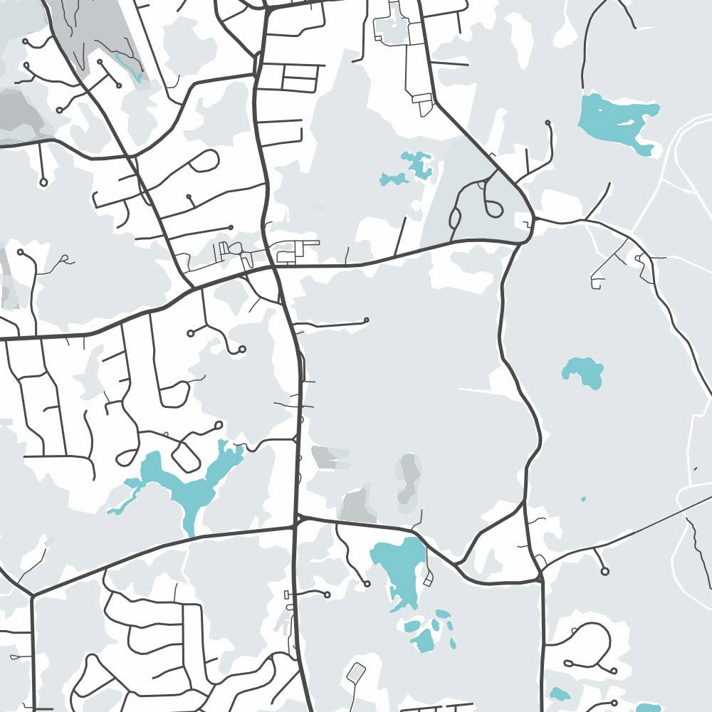 Mapa De Hingham Ma Y Pueblos Aledaños