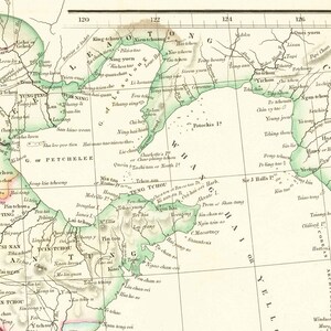 Old Map of China, 1840 by Arrowsmith - Korea, Canton, Peking, Sino ...