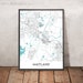 Modern Town Map of Greenock, Scotland: Town Centre, Lyle Hill, A78 ...