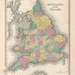 Old Map of Counties in England & Wales, 1827 - Historic County Map ...