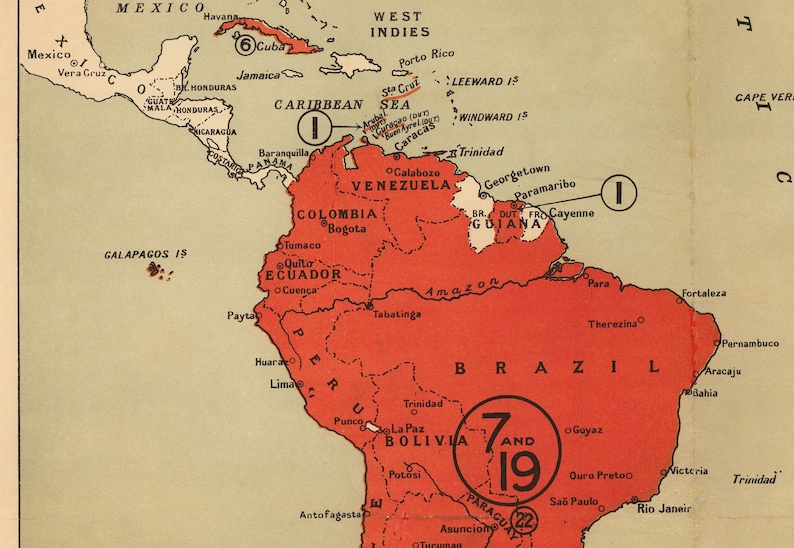 Old German Propaganda World Map 1916 what Germany - Etsy