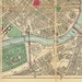 Big Old Map of London by Bacon, 1890 Rare Folding Wall Chart of ...