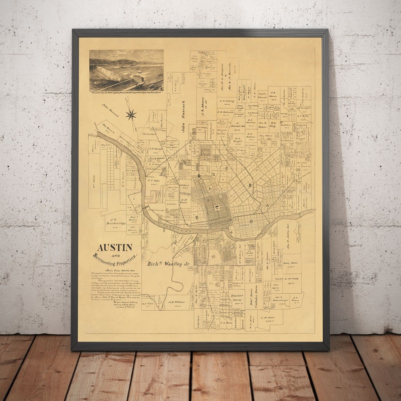 Old Austin Tx Art - Etsy