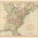 Old Map of USA, 1806 by John Cary - Early Federalist USA - Large ...