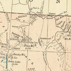 Old Map of British Columbia, 1911: Vancouver, Victoria, Coastal Inlets ...