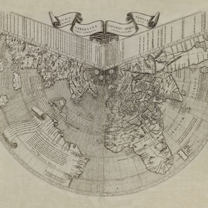 Old World Atlas Map by Johannes Ruysch, 1507 - Conical Map - Rare and ...
