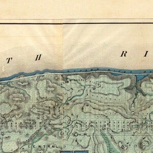 Old Map of Manhattan's Sewers and Waterways in 1865 by Ferdinand Mayer ...