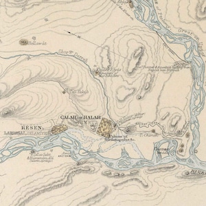 Old Map of Ancient Cities in North Africa and the Middle East, 1874 by ...