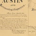 Rare Old Map of Austin, Texas in 1891 - Very Early City Plan, State ...