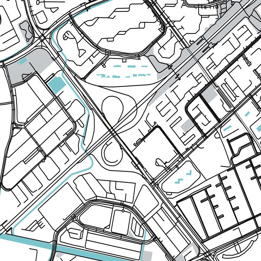 Modern City Map of Tampines, Singapore: Our Tampines Hub, Tampines Mall ...