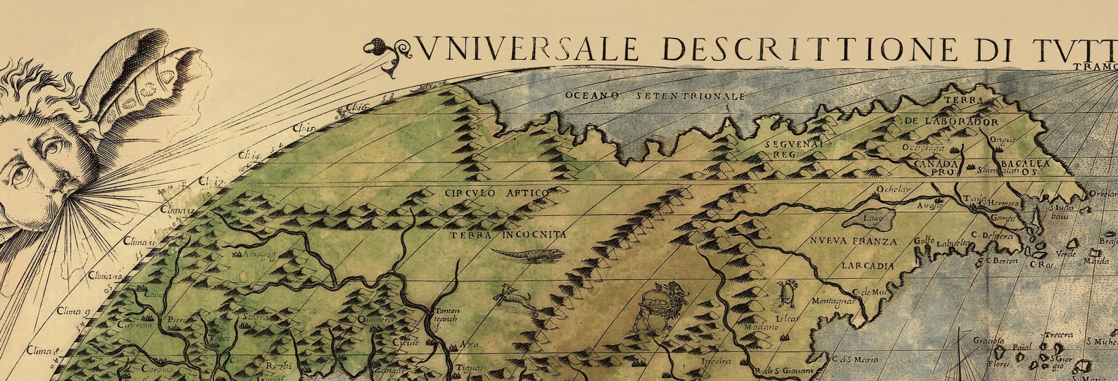 Old World Map 1565 by Bertelli Ancient Atlas Wall Chart - Etsy UK