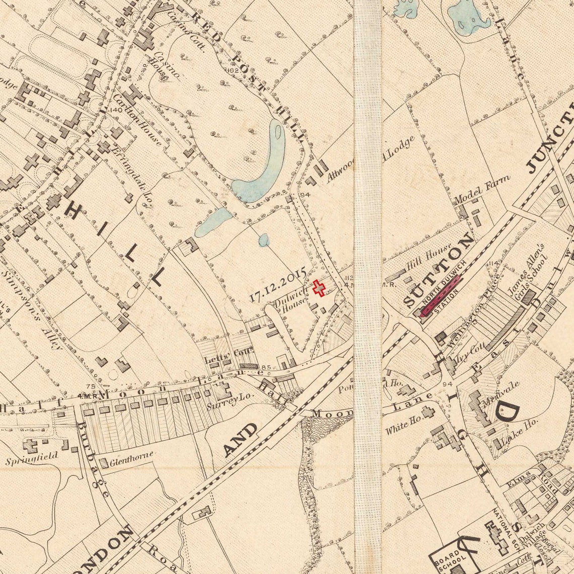 Old Map of East London, 1891- Hoxton, Haggerston, Dalston, Hackney ...
