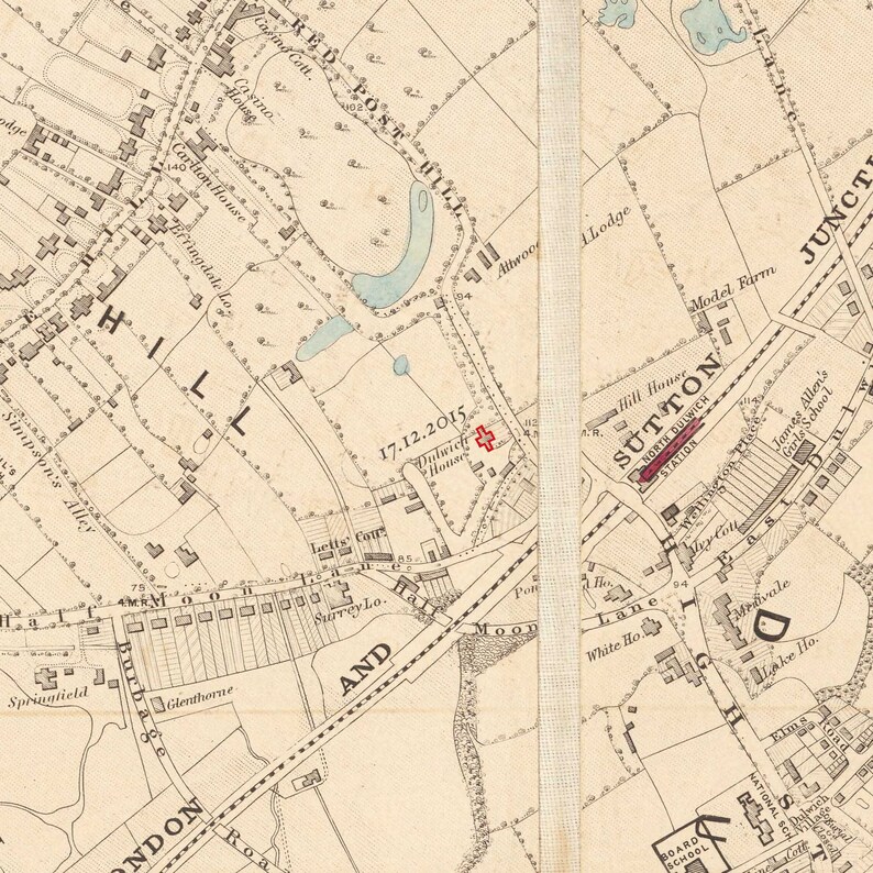 Old Map of East London, 1891- Hoxton, Haggerston, Dalston, Hackney ...