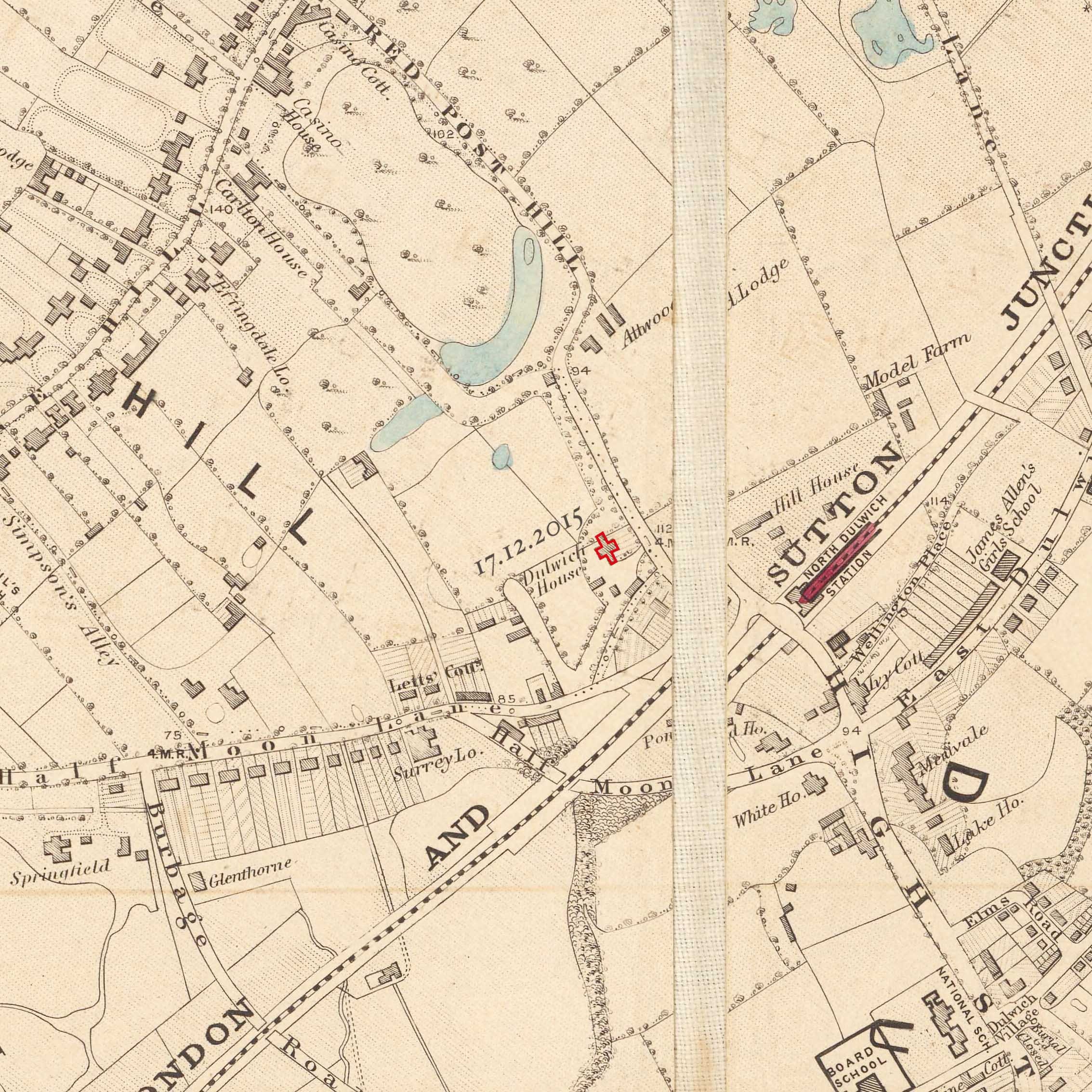 Old Map of East London, 1891- Hoxton, Haggerston, Dalston, Hackney ...