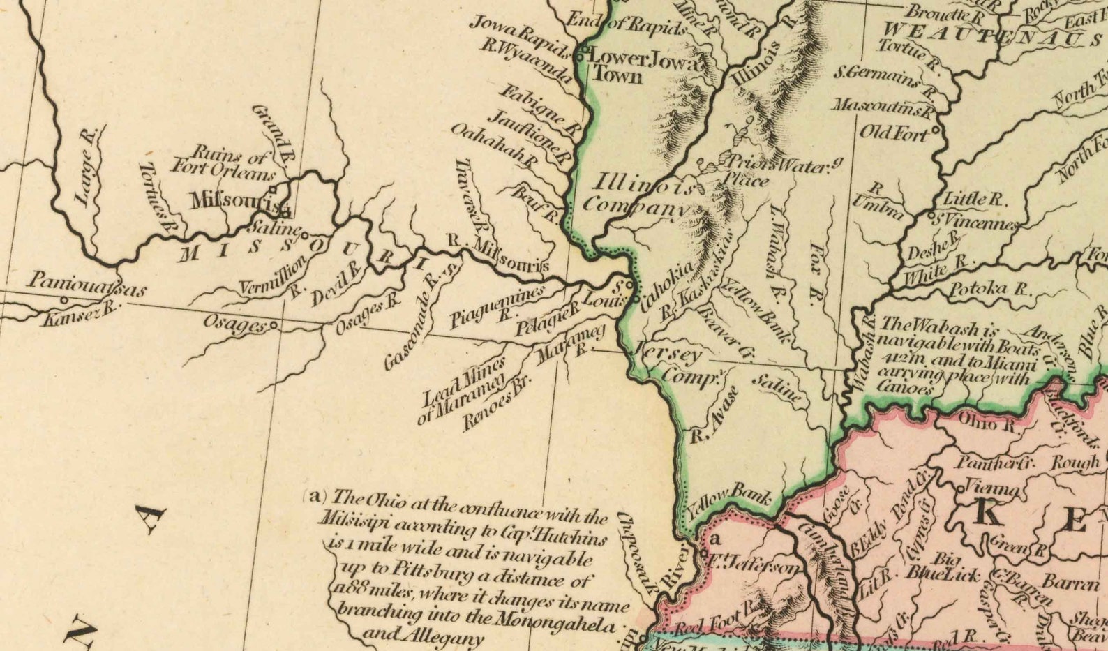 Old Map of USA, 1806 by John Cary - Early Federalist USA - Large ...