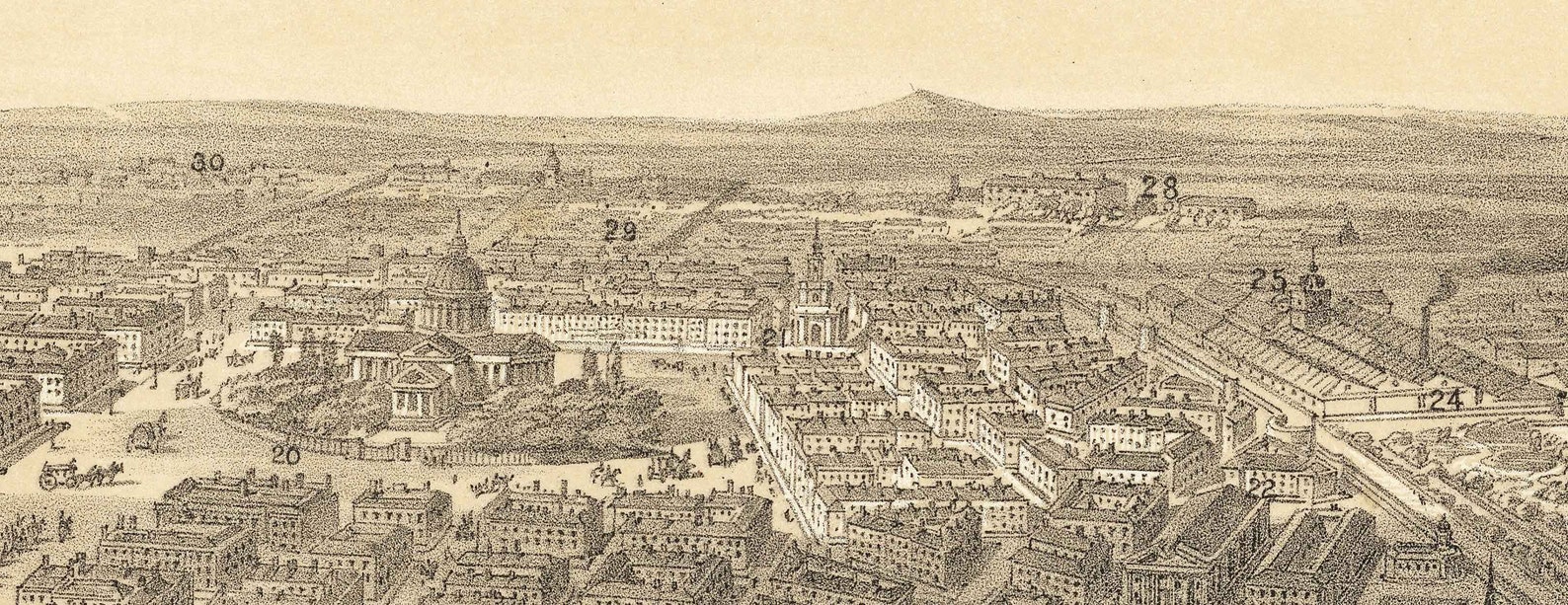 Old Map of Odessa, Ukraine, 1855 - Black Sea Harbour Town - Forts ...