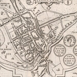 Old Map of Cheshire in 1611 by John Speed - Chester, Warrington, Crewe ...