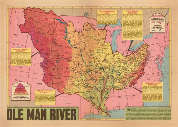 Mississippi River Tributaries Map